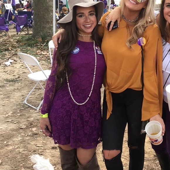 Gianni Bini | Dresses | Purple Lace Dress | Poshmark